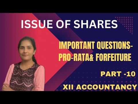 Issue of Shares | Part-10 | Important Questions | Class12 | Accounts ...
