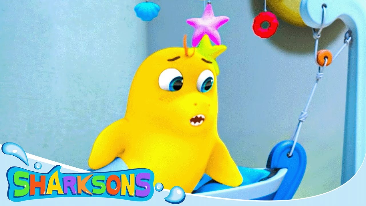 Rockabye Baby Shark | The Sharksons - Songs for Kids | Nursery Rhymes ...
