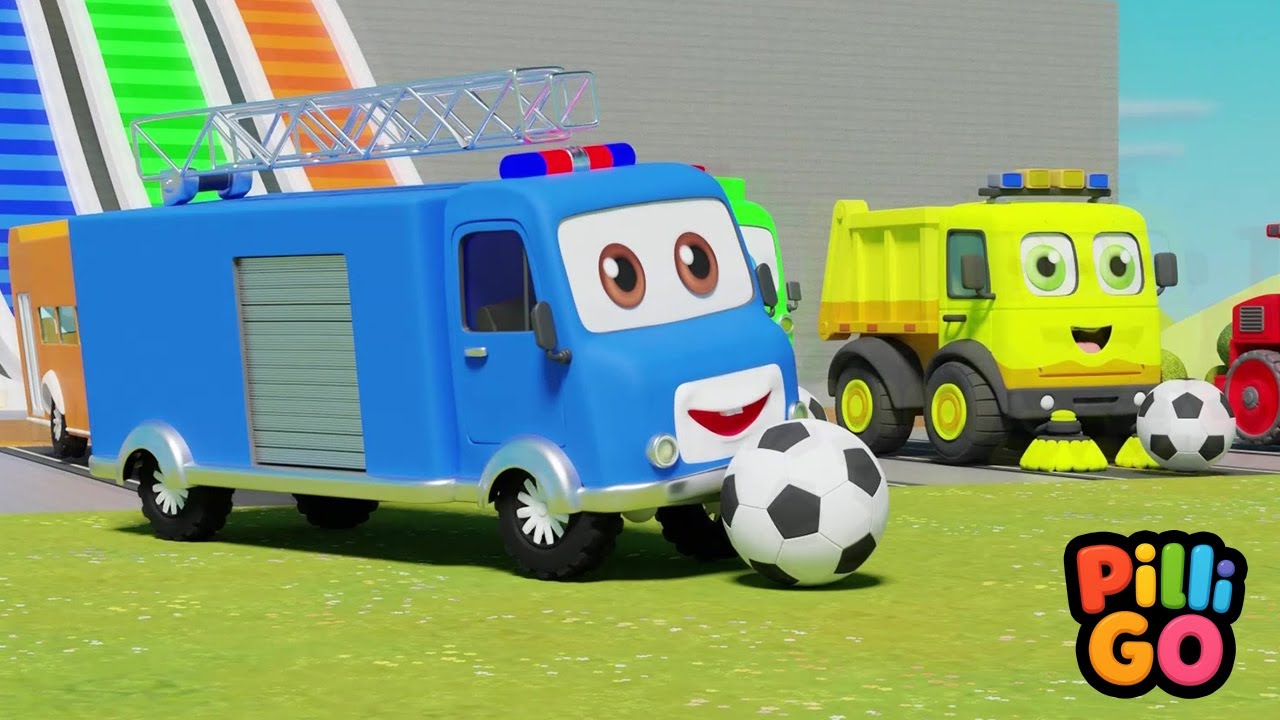Buses Play with Balls | Play n Learn with Colorful Vehicles | Pilli Go ...