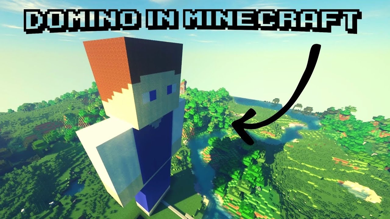 Domino in Minecraft - Giant skin statue - YouTube