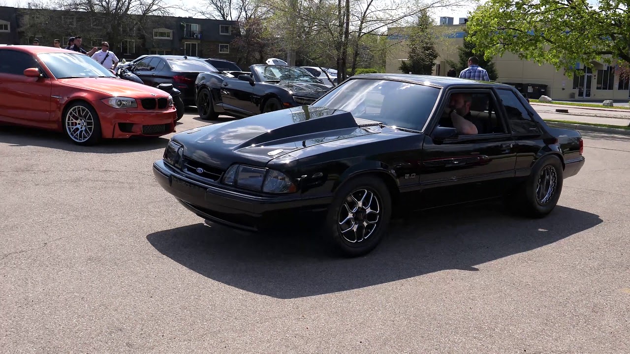 FOR SALE Vortech Supercharged Foxbody Mustang Does Burnout Leaving ...