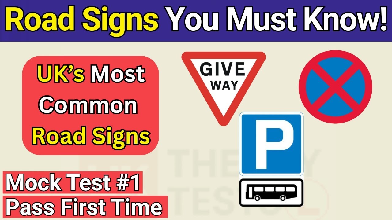UK Road Signs Theory Test | DVLA Mock Test (10 Questions) | Pass First ...