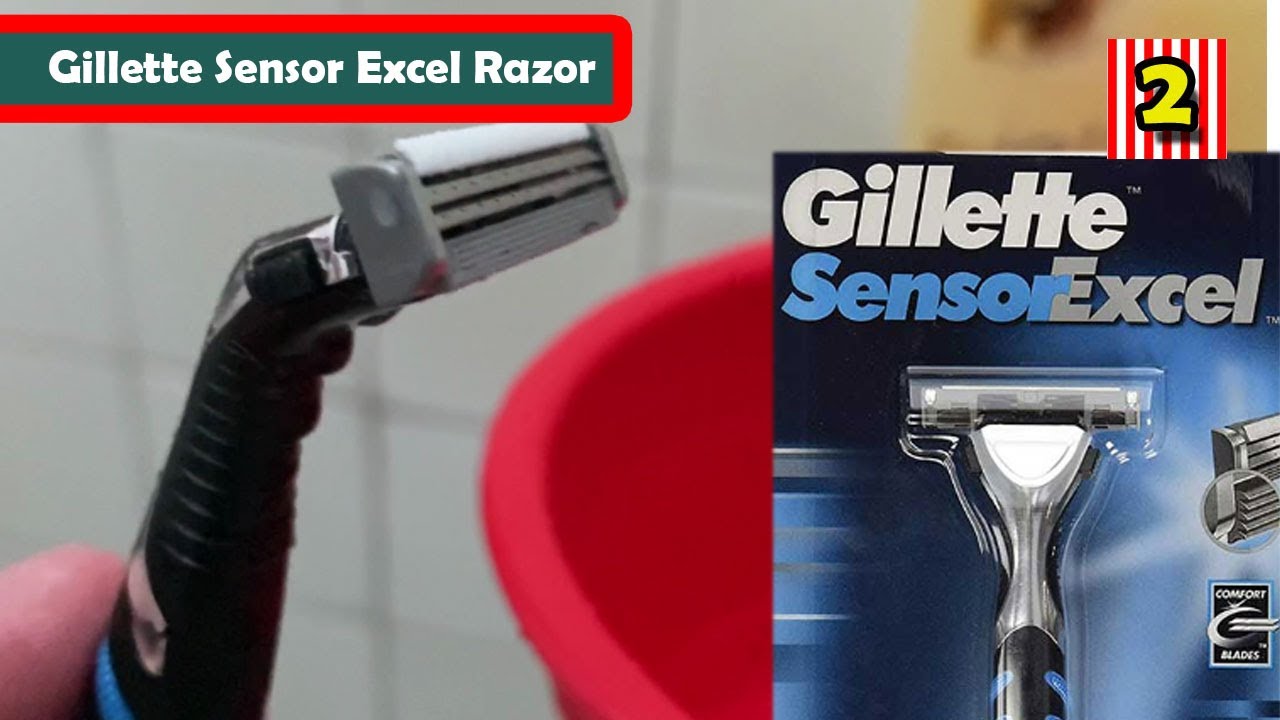 Gillette Sensor Excel Razor Unboxing Review Pencukur Misai Lelaki - YouTube