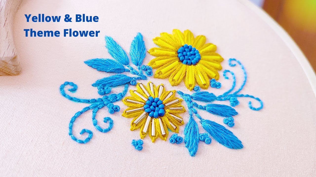 Super Creative Flower Embroidery with Beads Basic Stitches /Super ...