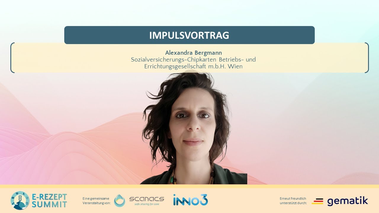 4. E-Rezept Summit | Impuls Alexandra Bergmann | scanacs - YouTube