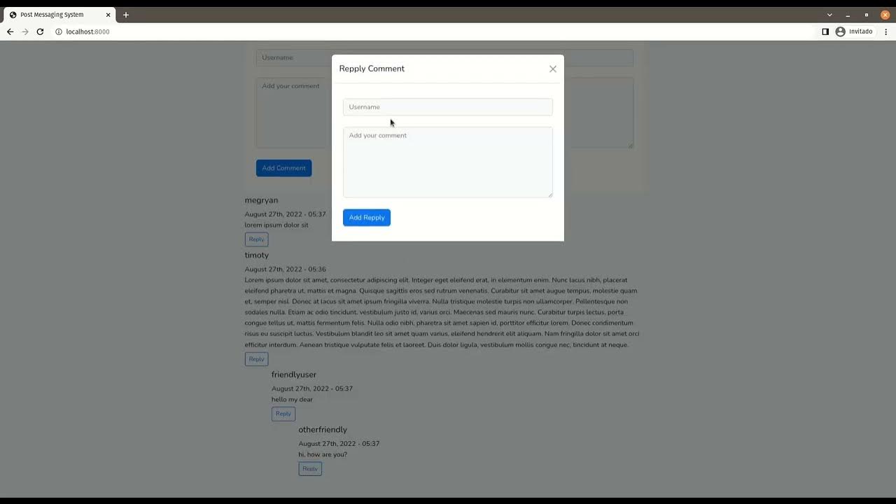 Nested comments app - YouTube