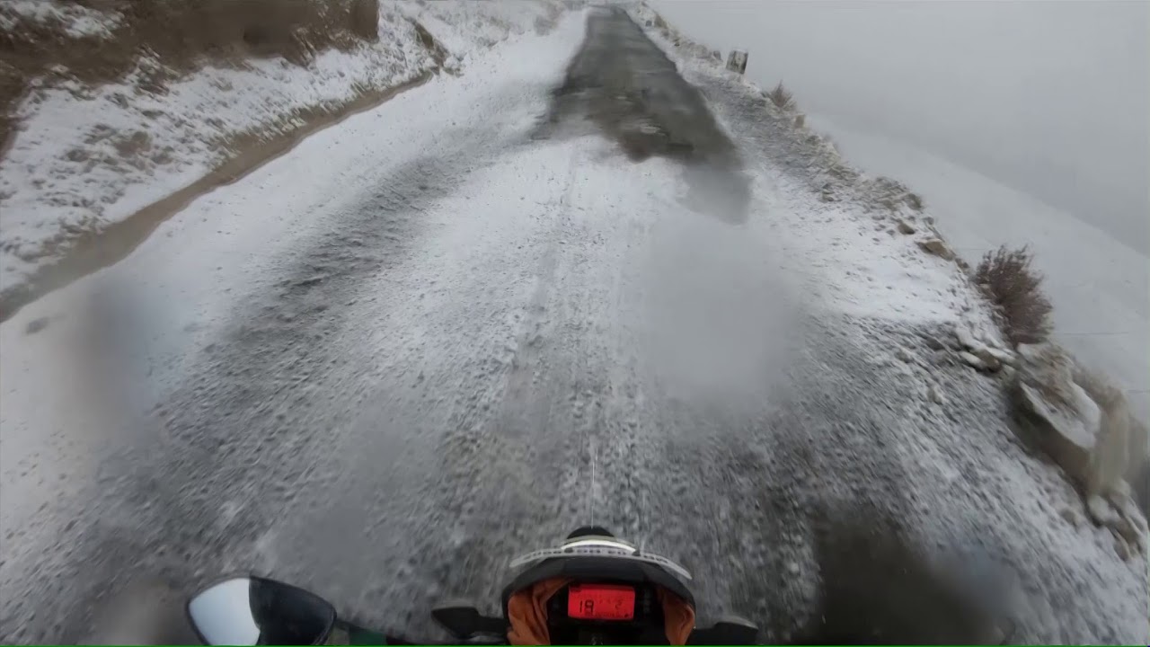 Kaza to key Monastery in Snow Storm - YouTube
