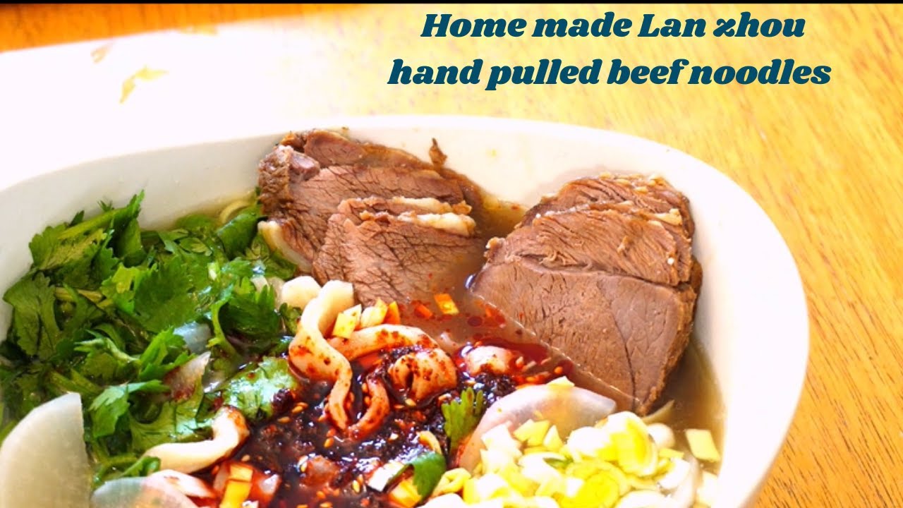 *DELICIOUS* GRANDMA'S HOME MADE LANZHOU BEEF NOODLE SOUP 兰州拉面 #asmr ...