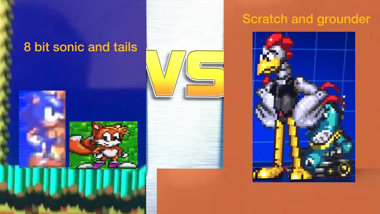Mugen: 8 bit sonic and tails vs scratch and grounder - YouTube