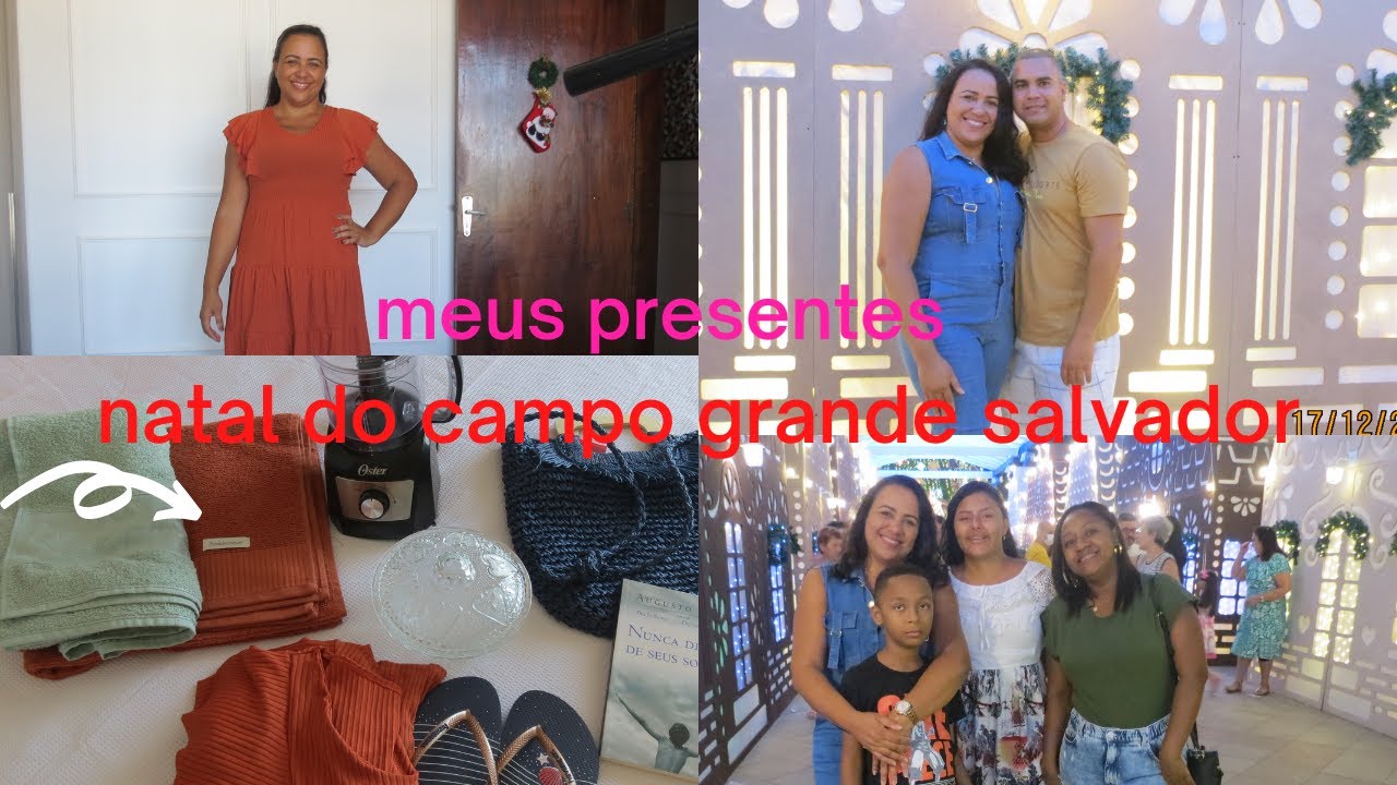 Meus presentes de aniversário fomos ver o natal luz no Campo Grande ...