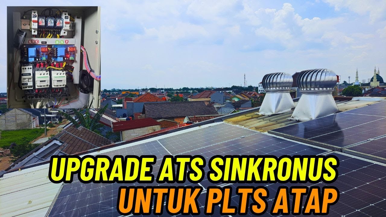 Automatic transfer switch ATS Synchronous untuk plts atap - YouTube