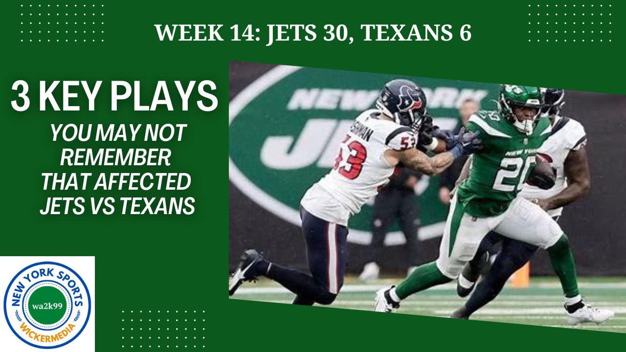 JETS Beat Texans With a DOMINANT 2nd Half! Plus the 3 Key Plays You May ...