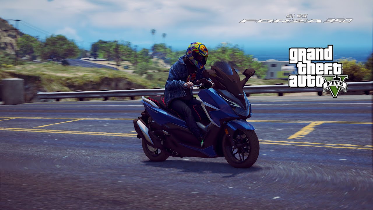 Test ride Honda Forza 350 2021 Edition - GTA 5 mods - YouTube