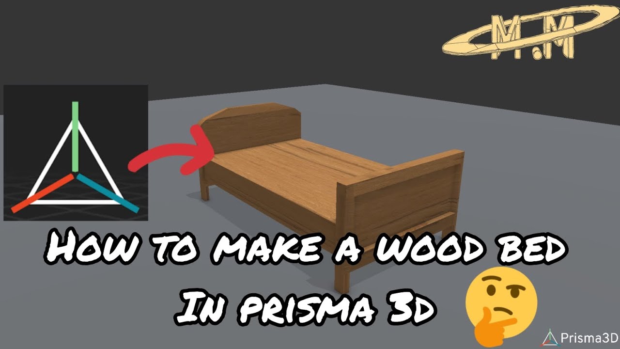 How to make a wood bed in prisma 3d | M.M ANIMATION STUDIO - YouTube
