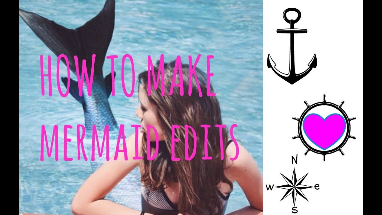 How to make a Mermaid edit♡ON SUPERIMPOSE - YouTube