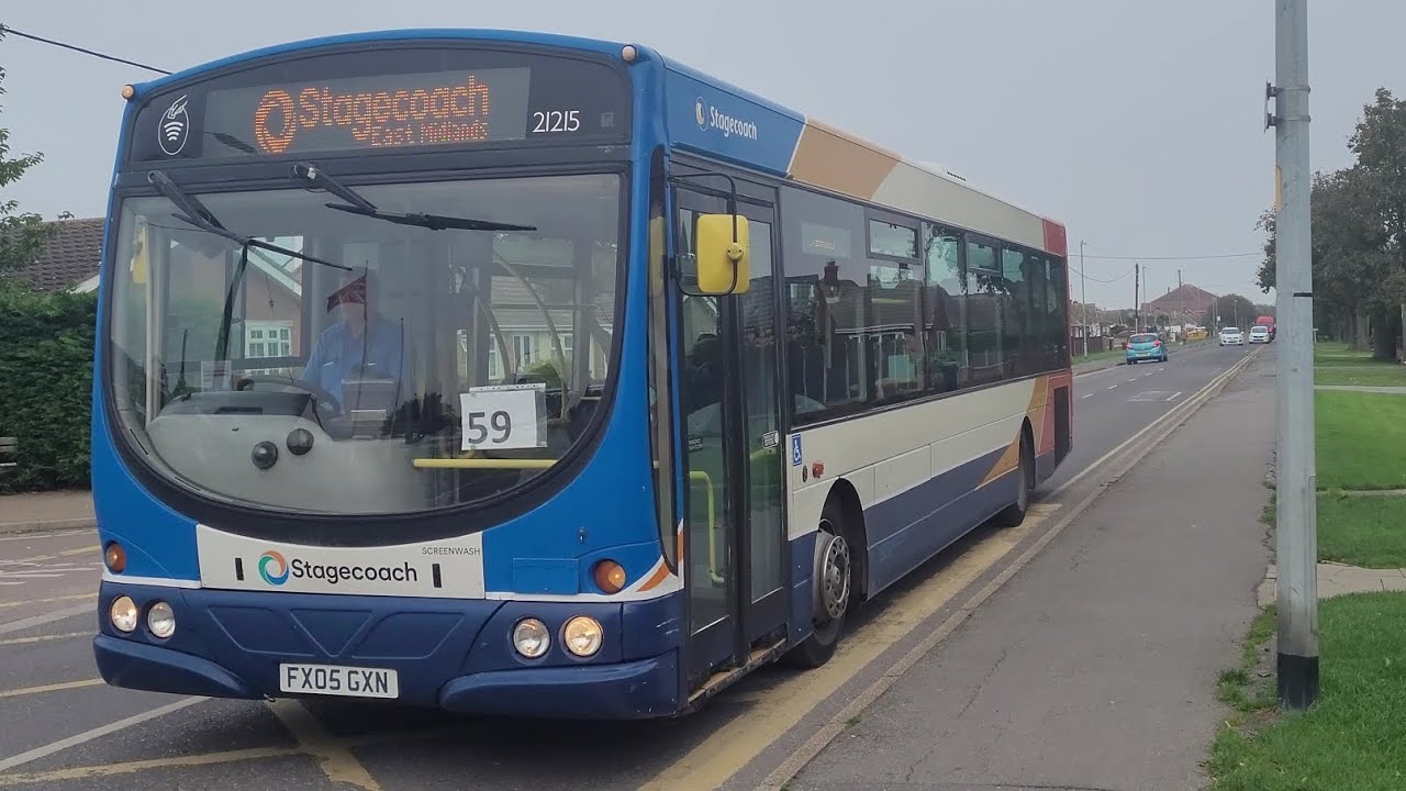 Ride on Stagecoach Skegness Volvo eclipse 21215 to skegness on the 59 ...