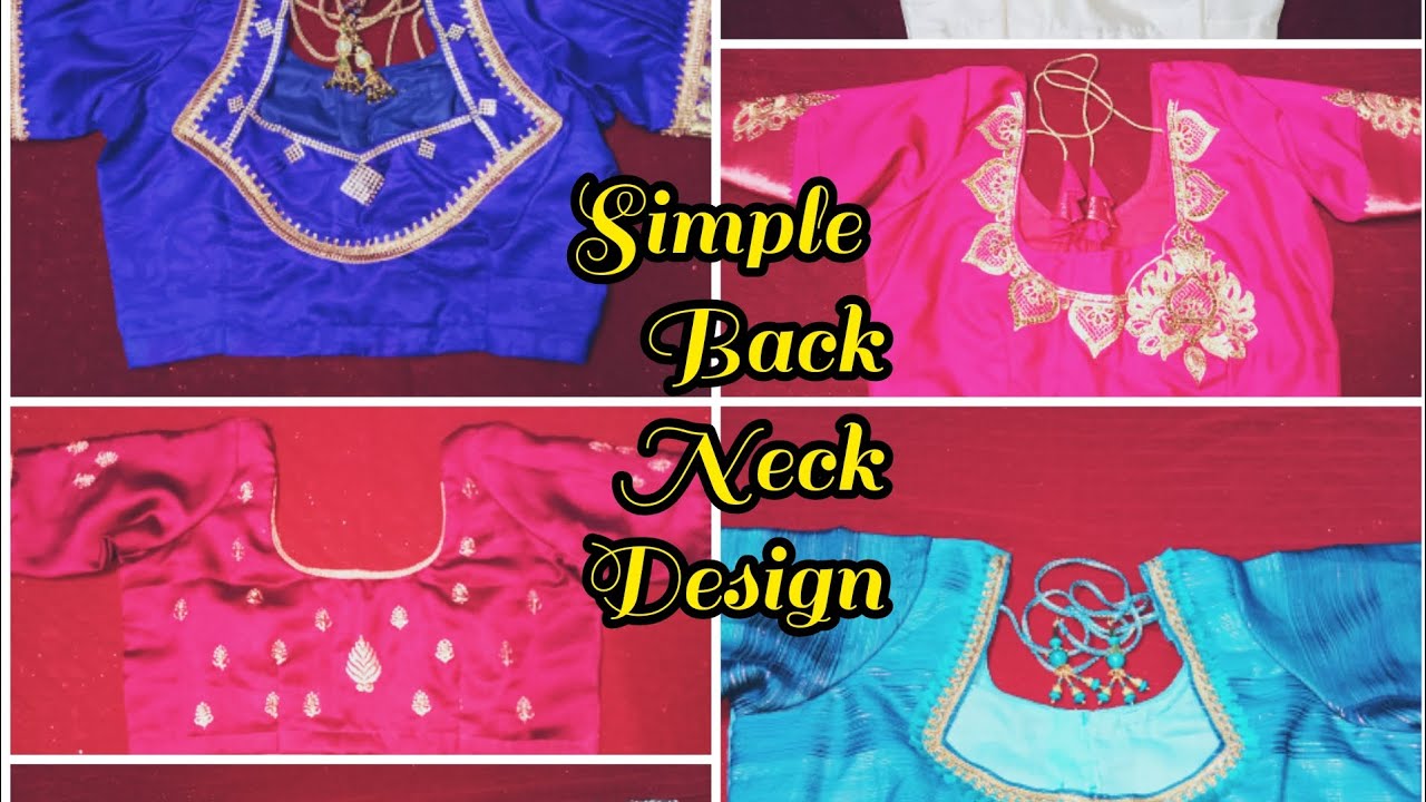 simple back neck design|simple back look|TROLL KURANGUGAL - YouTube