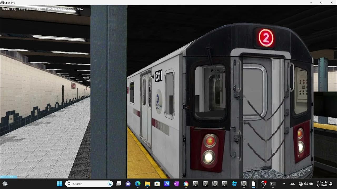 Openbve R142 Siemens 2 Train Departing at Flatbush Avenue - YouTube