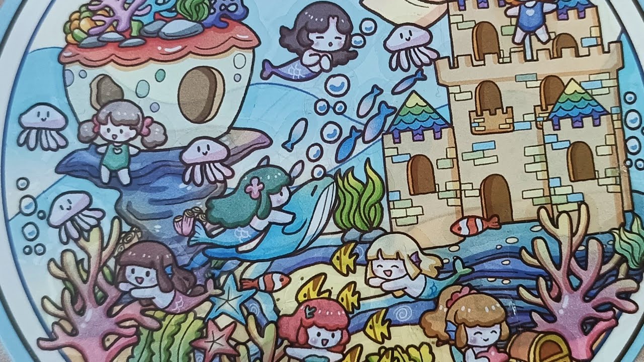 Fun with 3D Scene Stickers |Magical Mermaid World 🪸🐬Ocean Fantasy 🌊 ...