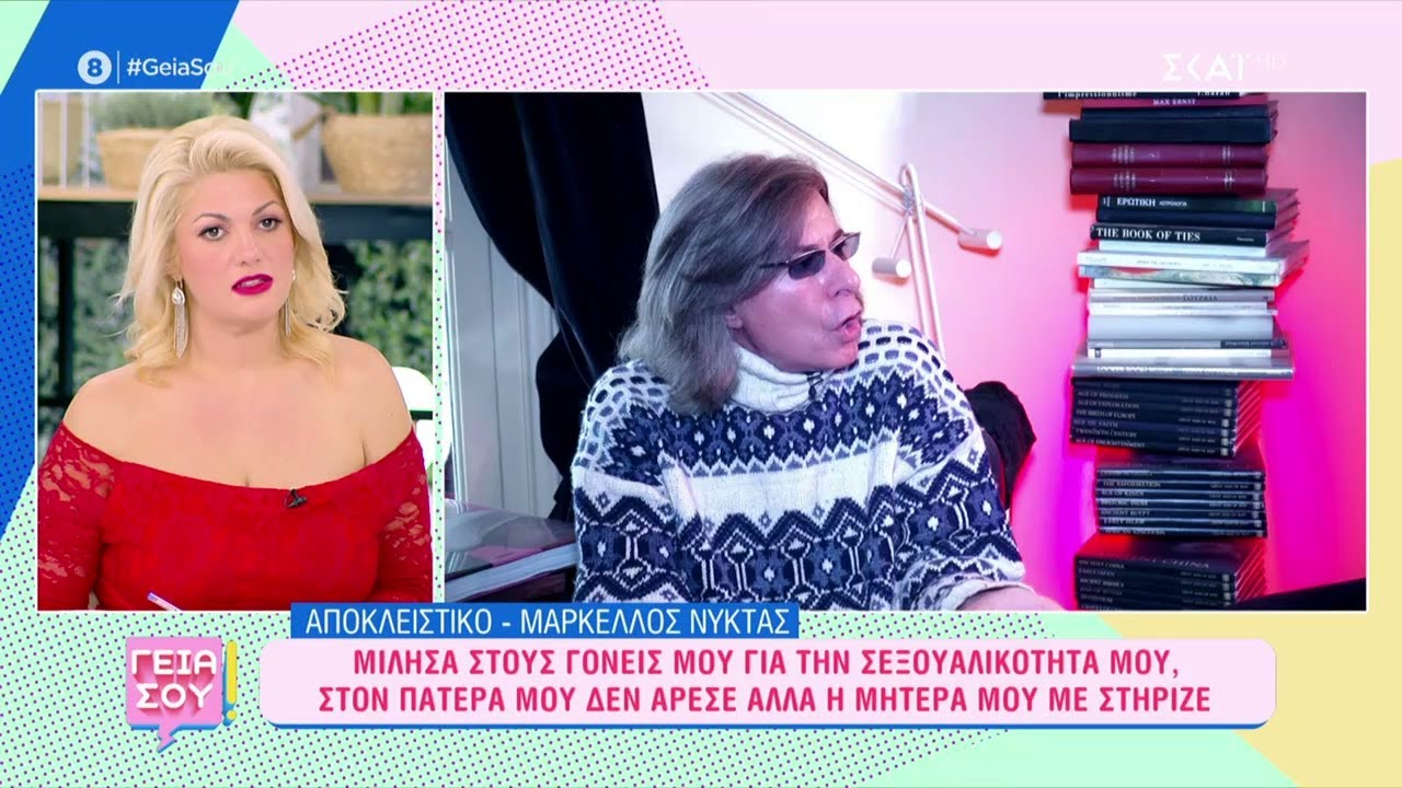 Μάρκελλος Νύκτας: Μίλησα στους γονείς μου για την σεξουαλικότητα μου ...