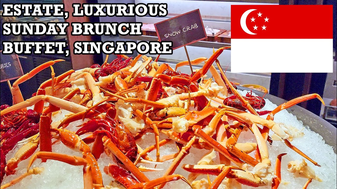 ESTATE Sunday Brunch Buffet Hilton Singapore🇸🇬 - YouTube