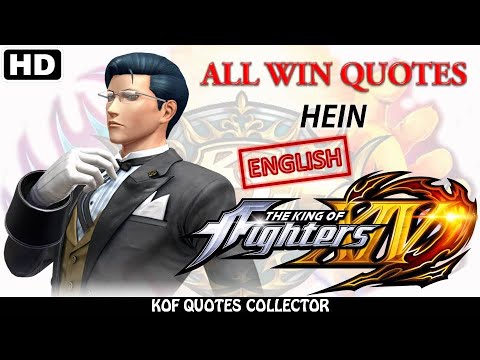 The King of Fighters XIV - Hein All Win Quotes (English) PS4 & PC - YouTube