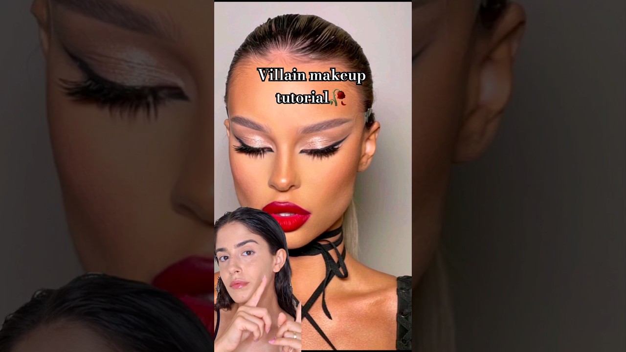 villain makeup tutorial🥀 vi piace? #makeup #makeuptutorials #villains ...