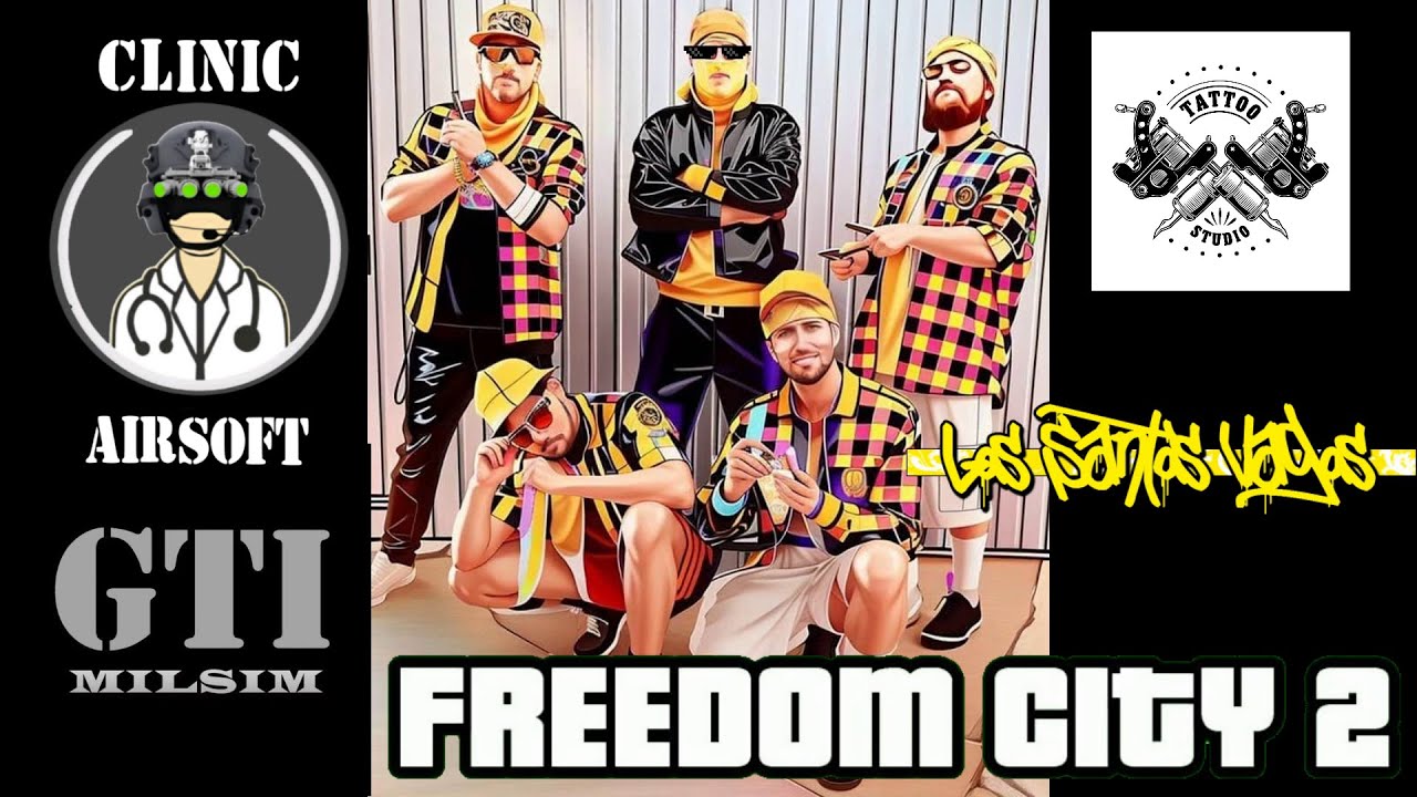Clinic Airsoft - GTA Freedom City 2 Los Vagos - 20-21 Mai 2023 - YouTube