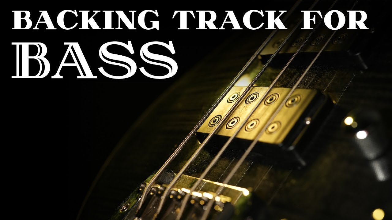 Bass Backing Track - Play-along - B major 85 bpm Soft Rock - YouTube