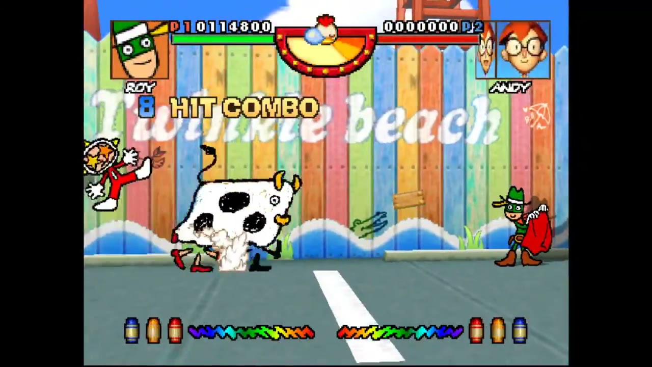 Rakuga Kids Combos - N64 fighting game - YouTube