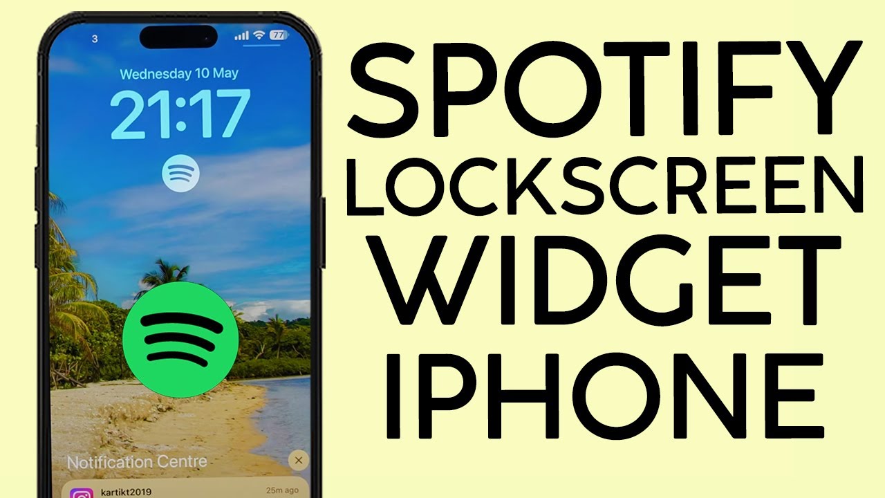 How to Add Spotify Widget to Iphone Lock Screen (2023) - YouTube