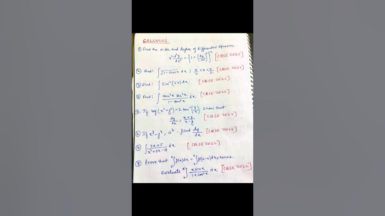Calculus Secrets: Unlocking Class 12 Mastery! - YouTube