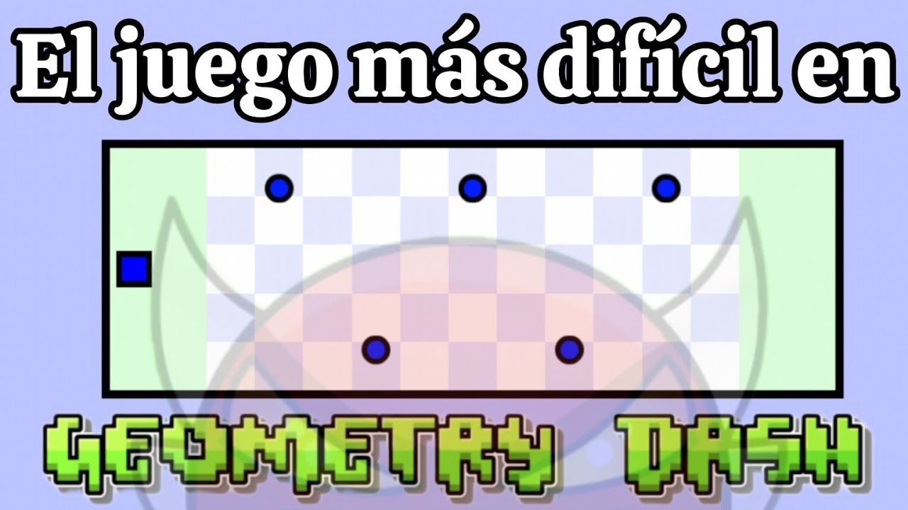 el JUEGO más DIFÍCIL del MUNDO en GEOMETRY DASH | worlds hardest game ...