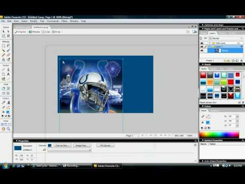 Creating jpg Using Adobe Fireworks CS3 - YouTube
