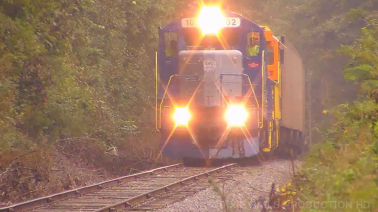 C&C 102 (CCKY) leads NB Empty Hopper Train at Rossville (HD) 9/24/13 - YouTube
