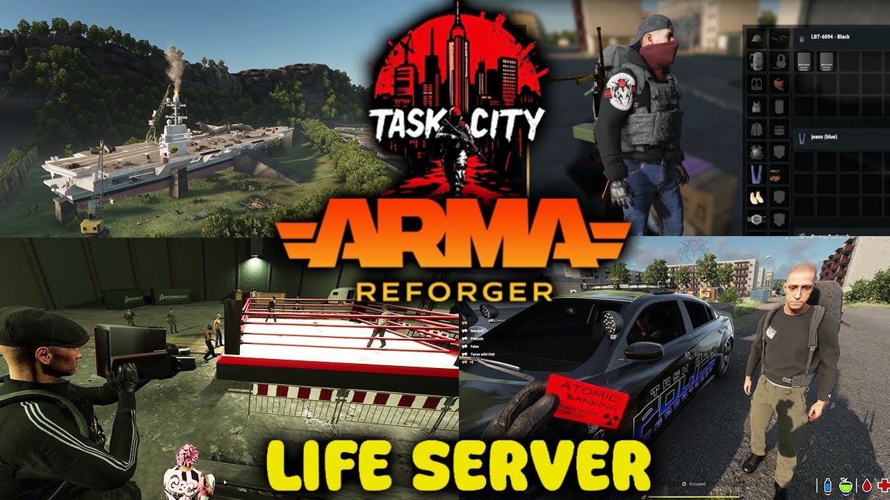 ARMA REFORGER NEW LIFE SERVER | TASK CITY RP SHOWCASE (Boxing Event ...