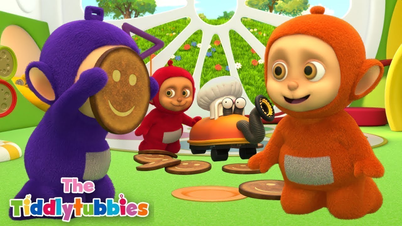 Playing with Tubby Toast! | Tiddlytubbies | Cartoons for Kids ...