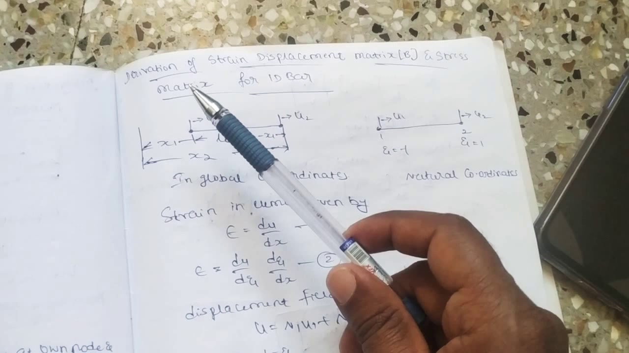 Fea module 2 1D bar element lecture video 4 - YouTube