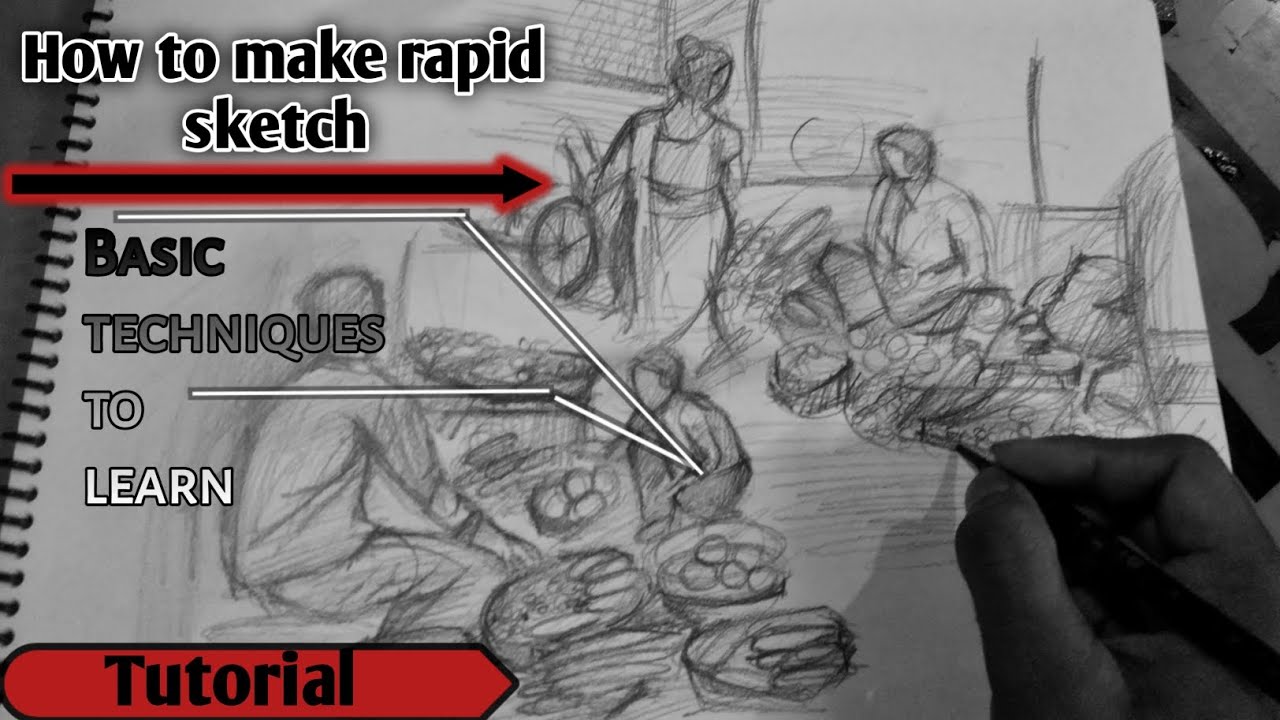 How to draw rapid sketch/(easy) sketch tutorial for beginners # ...