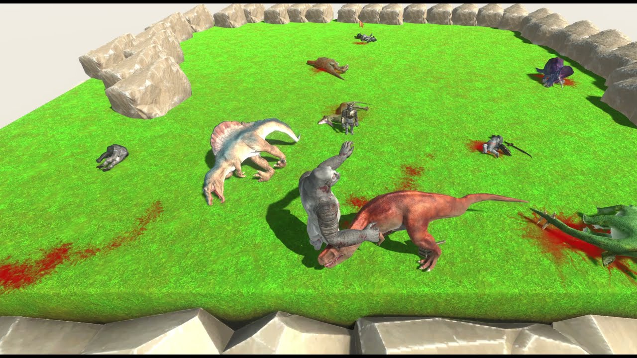 animal revolt battle simulator dinosaur fight godzilla t rex attack ...