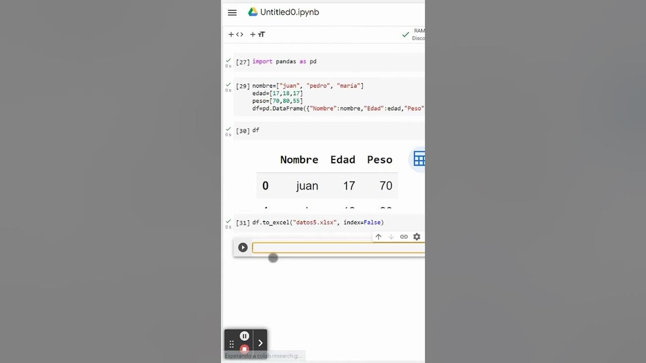 Como exportar un DataFrame de Pandas a Excel o a CSV - YouTube