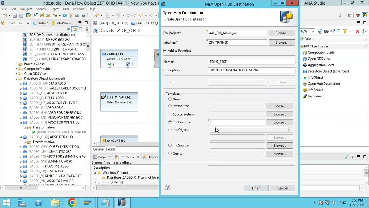 SAP-BW4HANA |Open Hub Destination(OHD) Distribute Data to DB Table & File & 3rd Party Tools ...