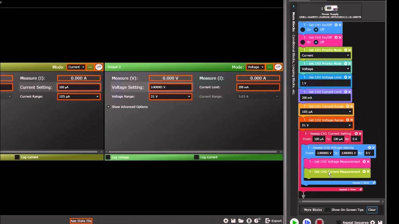 BenchVue Test Flow for Device Characterization - YouTube