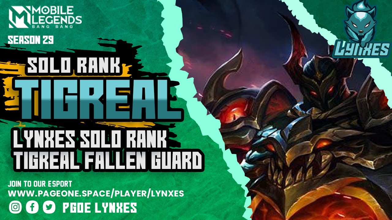 Lynxes Solo Rank Tigreal Fallen guard#mlbb #tigreal #mobilelegends ...