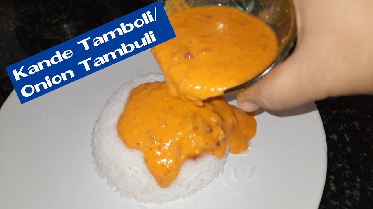 Kande Tamboli IIOnion Tambuli II Konkani Recipe IIFireless Cooking ...