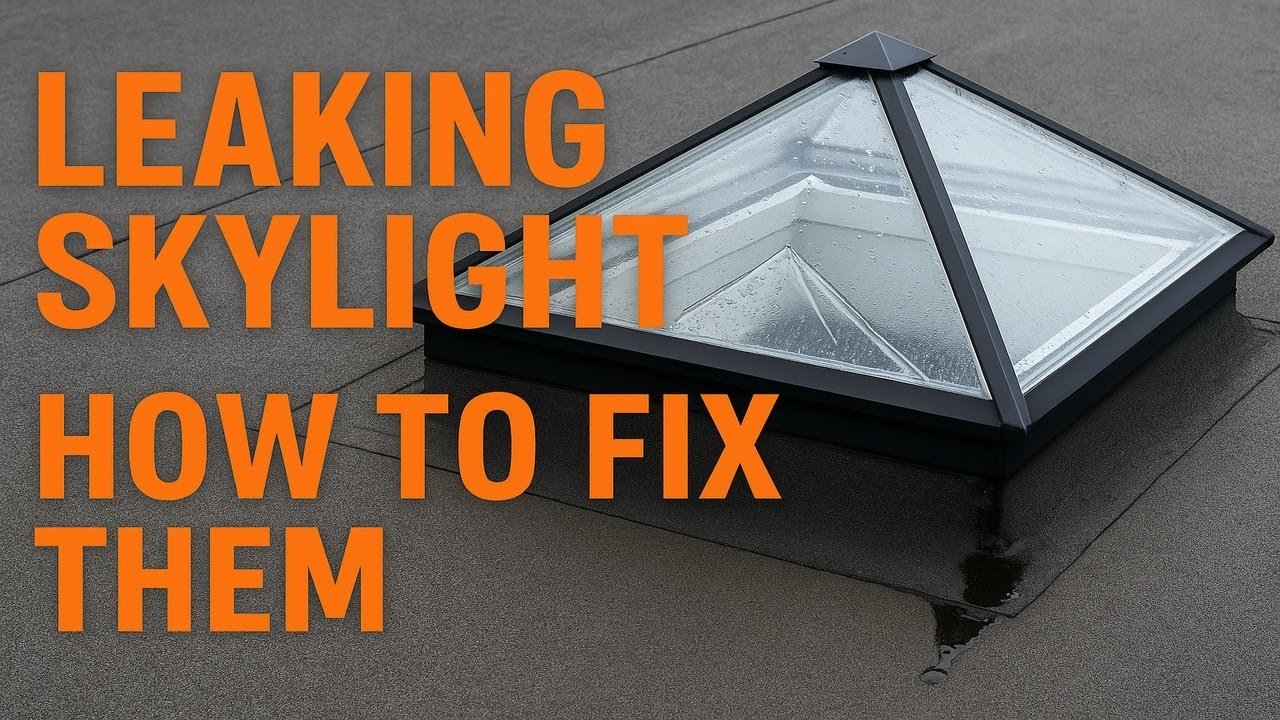 Leaking skylights How to repair them - YouTube