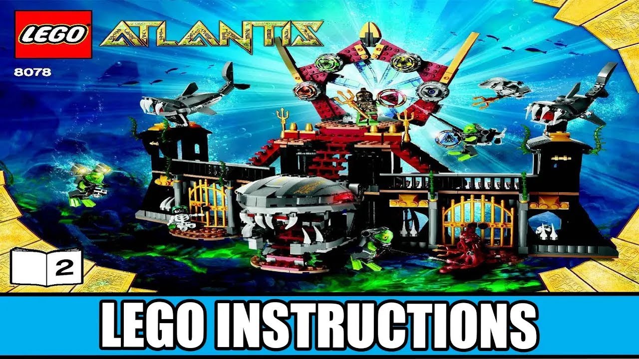 LEGO Instructions | Atlantis | 8078 | Portal of Atlantis (Book 2) - YouTube