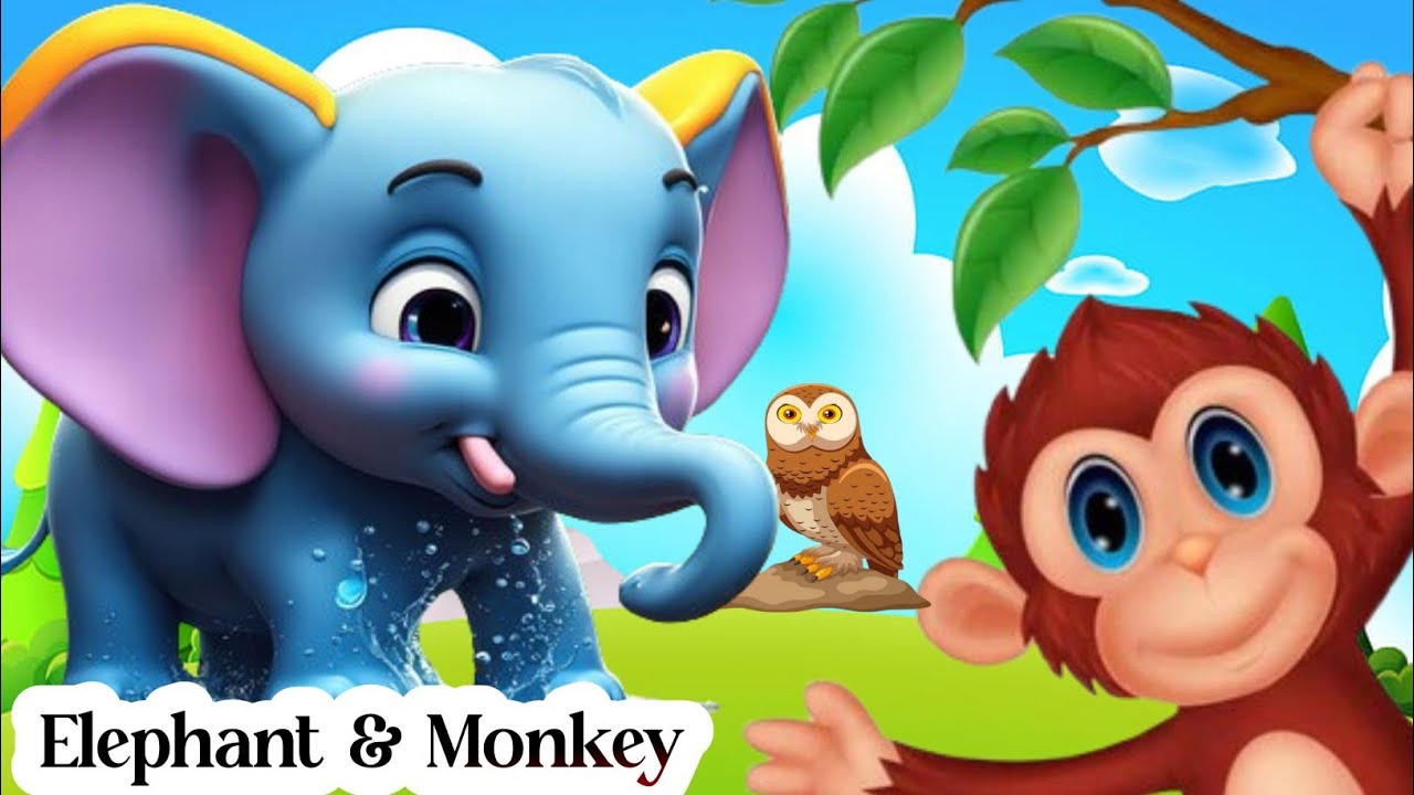 The Elephant and the Monkey Story | 3D Short Moral Story | @CNKidsClub ...