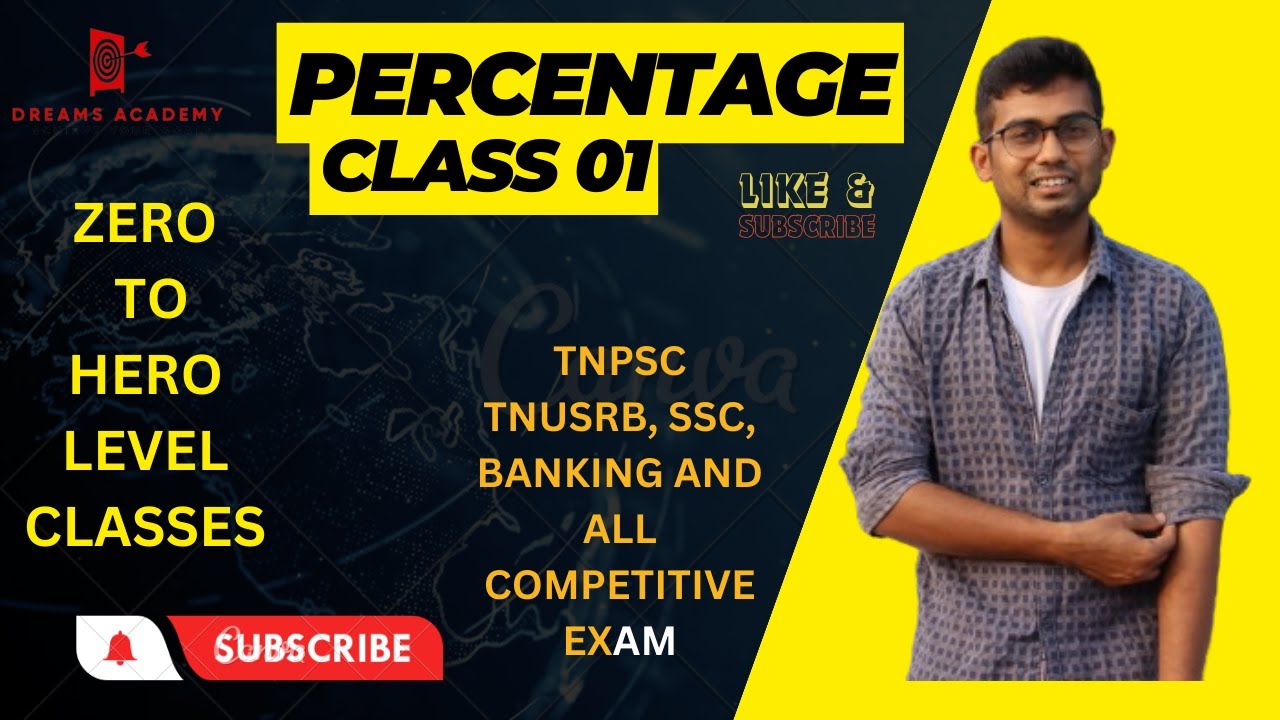 PERCENTAGE CLASS 01| ZERO TO HERO SECTION LEVEL - YouTube