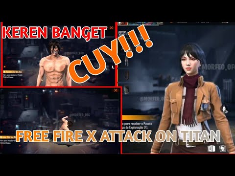 FREE FIRE X AOT Bundel Titan Eren And Mikasha - YouTube